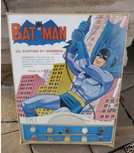 DC Comics Fortress of Memorabilia: Batman paint-by-number set