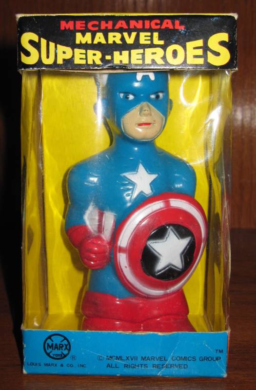 Mighty Marvelmania Museum: Marx Captain America Mechanical Marvel Super ...