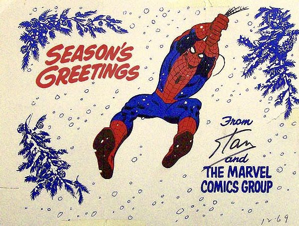 Mighty Marvelmania Museum: Marvel Comics 1969 Christmas card signed by ...