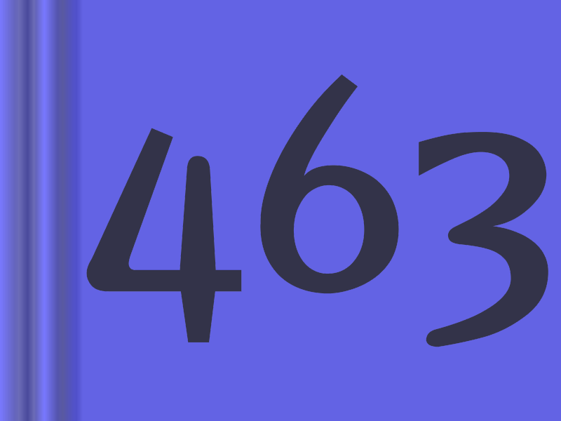Numbers: Number 463