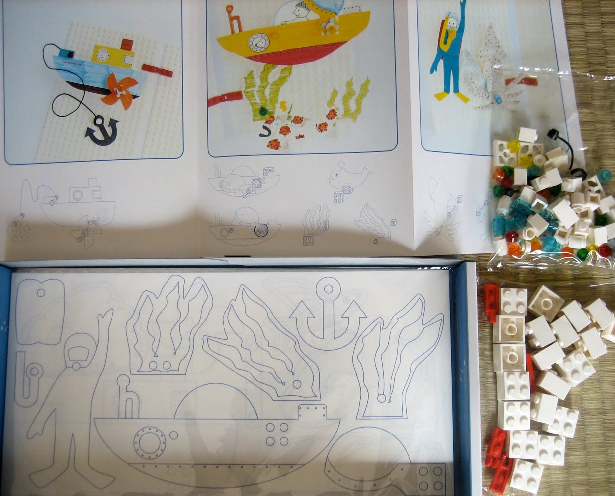 felt cafe: new lego and paper sets from muji