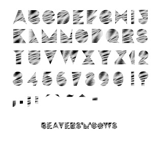 Beavers'n'Cows: Wrinkled Font (in development)