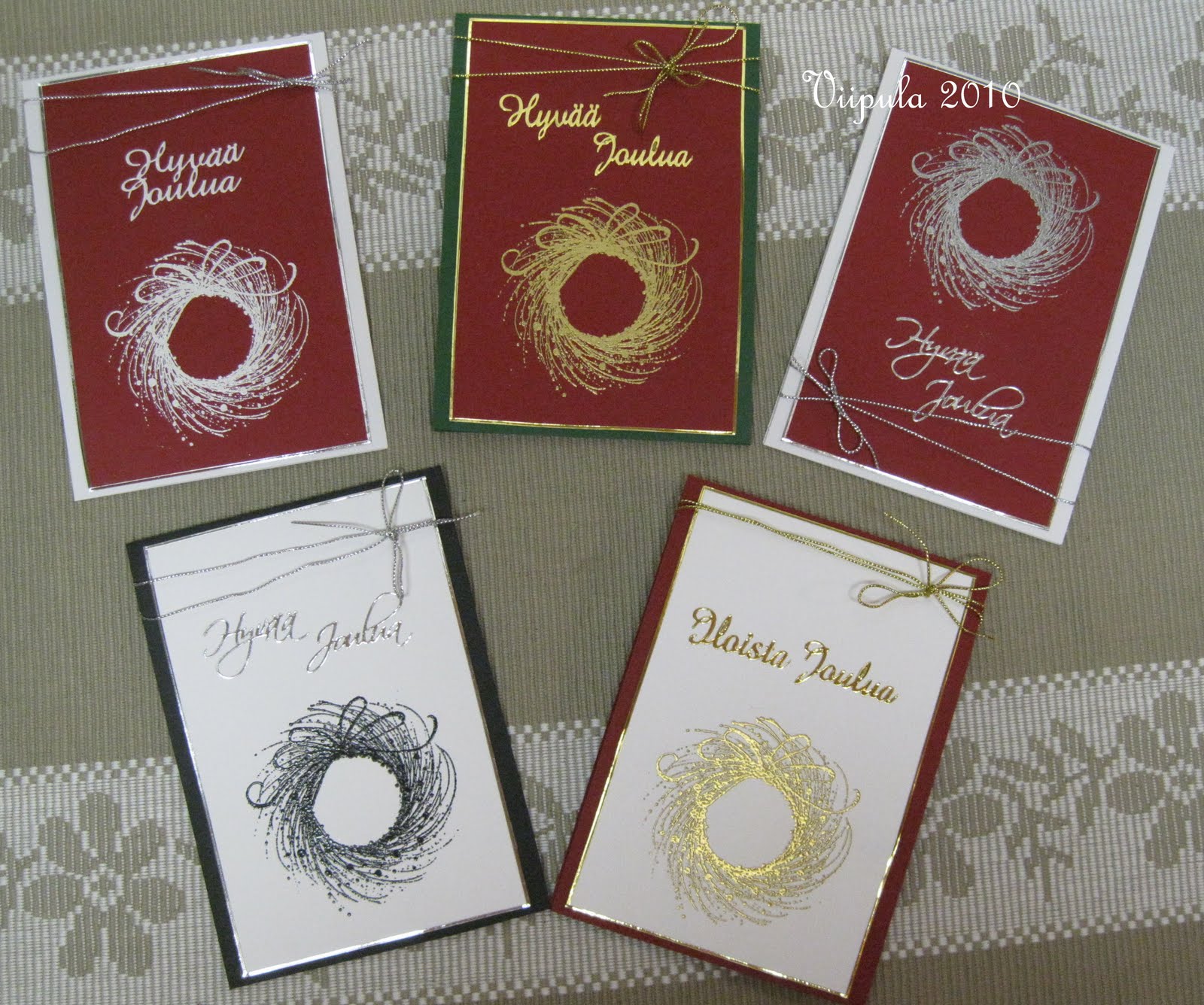 VIIPULAN ELÄMÄÄ: Helpot ja nopeat joulukortit