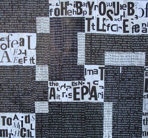 Art At Woodstock: Design: Rhythmic Text Collage