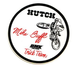 Vintage BMX & Freestyle Stickers: Hutch BMX Action Trick Team - Mike ...
