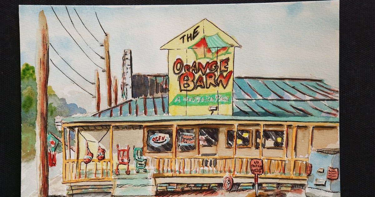 A Colourful Day: Orange Barn