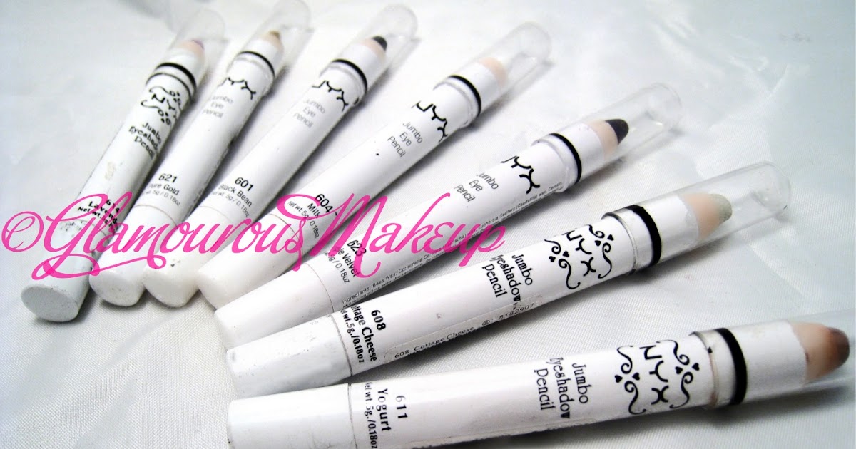 NYX Jumbo Eyeshadow Pencils: review and swatches - Glamorous MakeUp