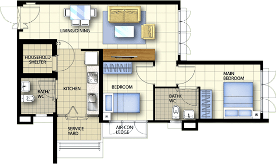 Fernvale Crest: Samples of Furnished Layout Plans