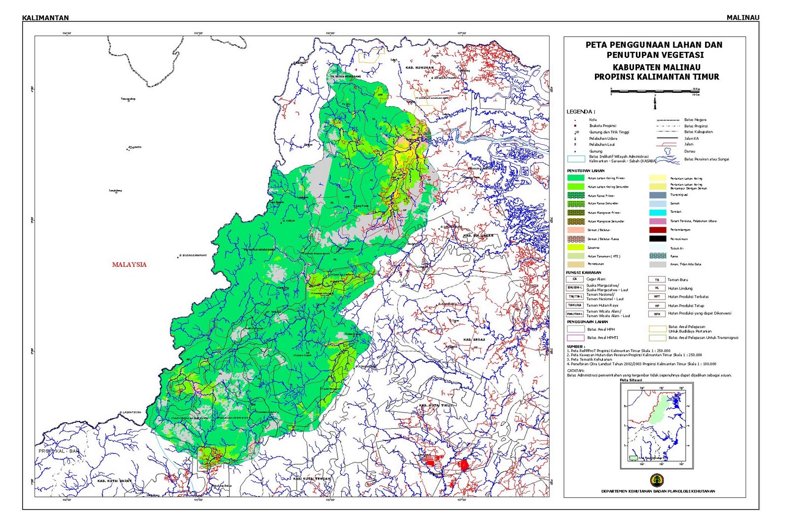 Gambar Peta Kab Malinau | GAMBAR PETA INDONESIA DUNIA|TEMATIK MAP|OBYEK ...