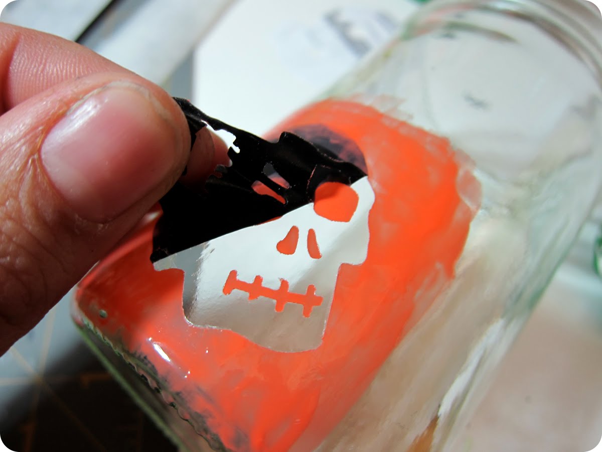 Lemmemakeit Etching Glass Skull Coin Jar