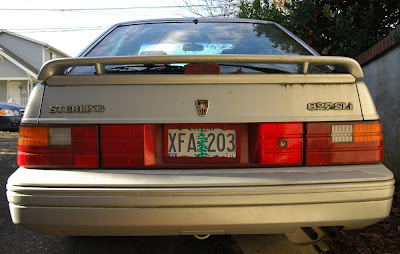 OLD PARKED CARS.: 1989 Sterling 827 SLi Fastback.
