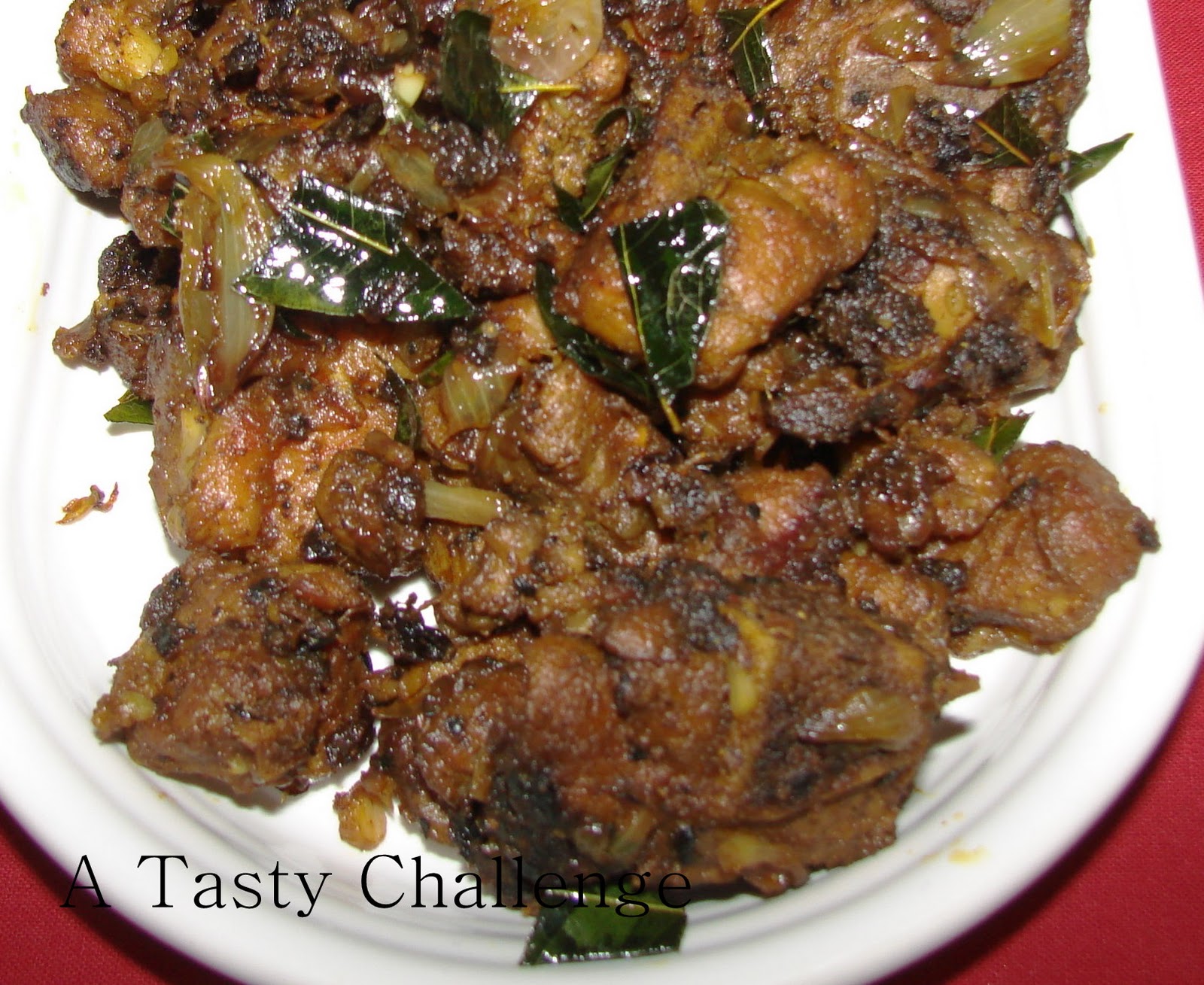 A Tasty Challenge.....: Garlic Pepper Pork Fry