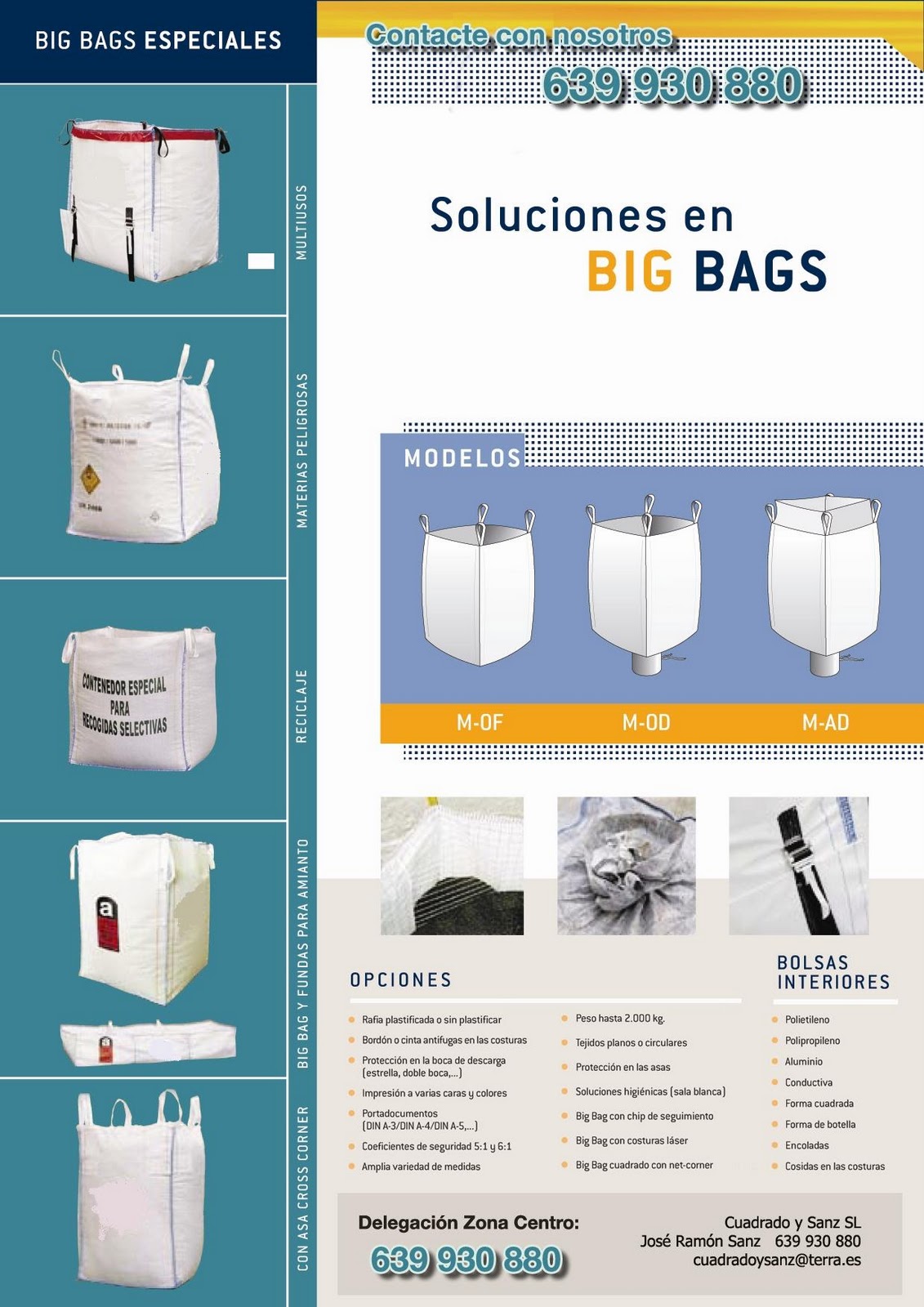 Sacos big bag en Madrid