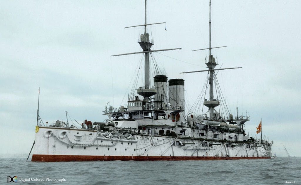 military picture: ironclad warships of 1900s