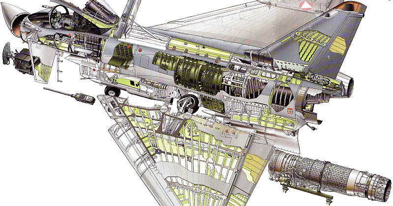 military picture: Eurofighter Typhoon Cutaway