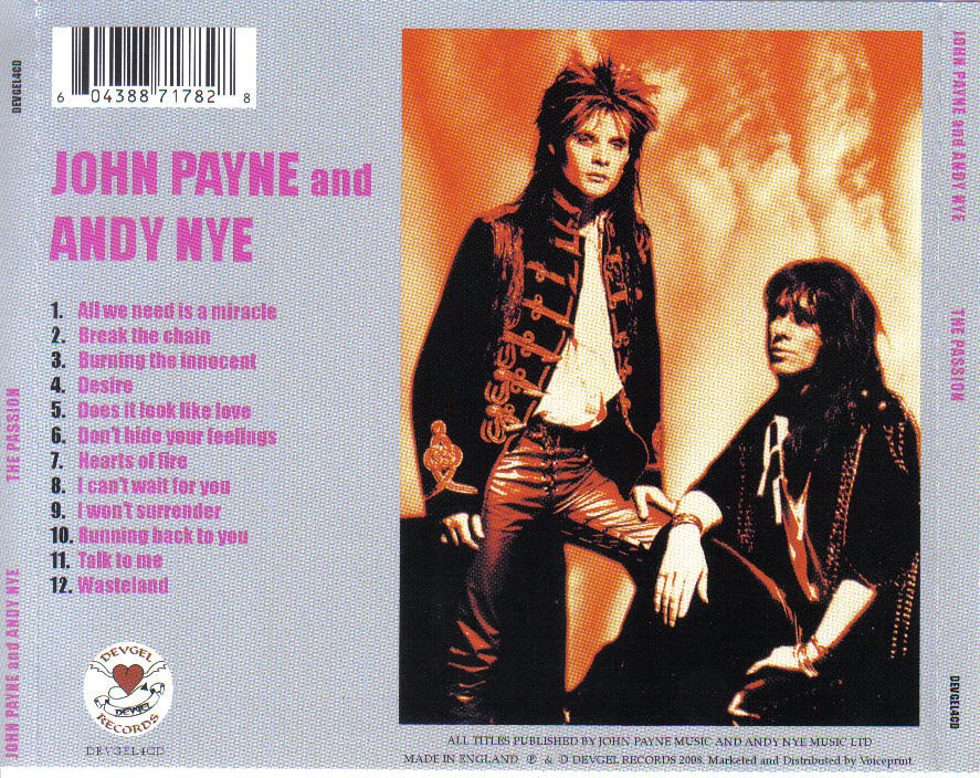 John Payne & Andy Nye – The Passion 2009 (AOR) UK | Kissmar2010's Blog