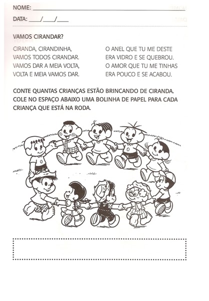 Tia Helainy: cantiga: ciranda cirandinha