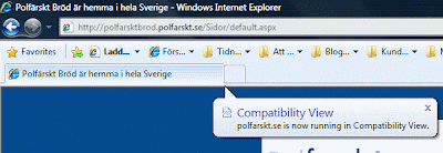 IE 8 and compatibility view – LISE RASMUSSEN
