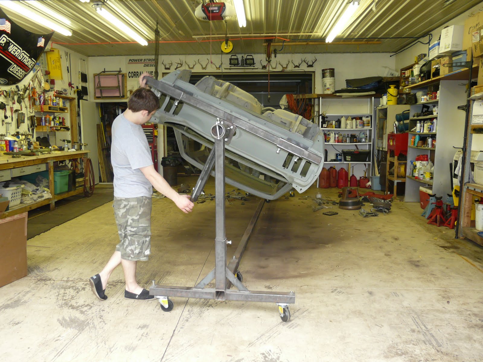 1967 Ford Mustang Resto Project: Rotisserie Mustang - It's whats for ...