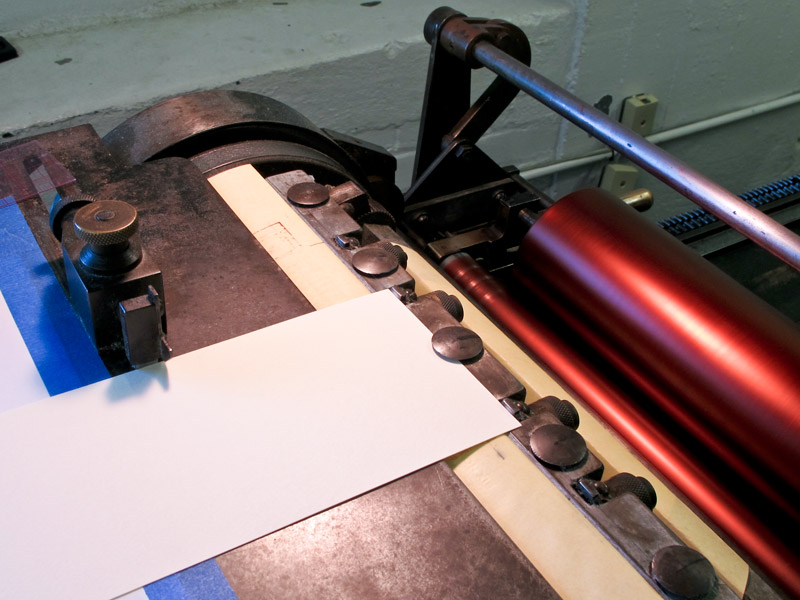 Boston Handmade: Letterpress Printing with Antique Metal Plates