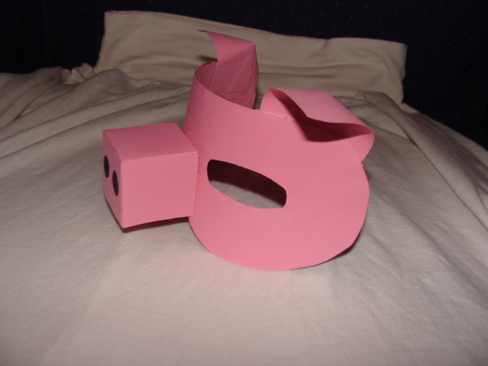 Mask making and front yard theatricals