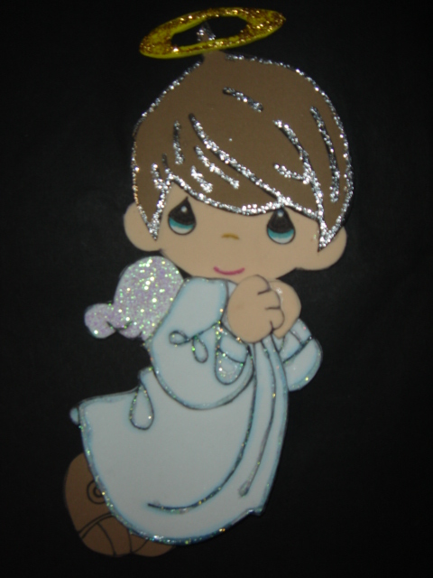 Moldes de angel de foami para bautizo - Imagui