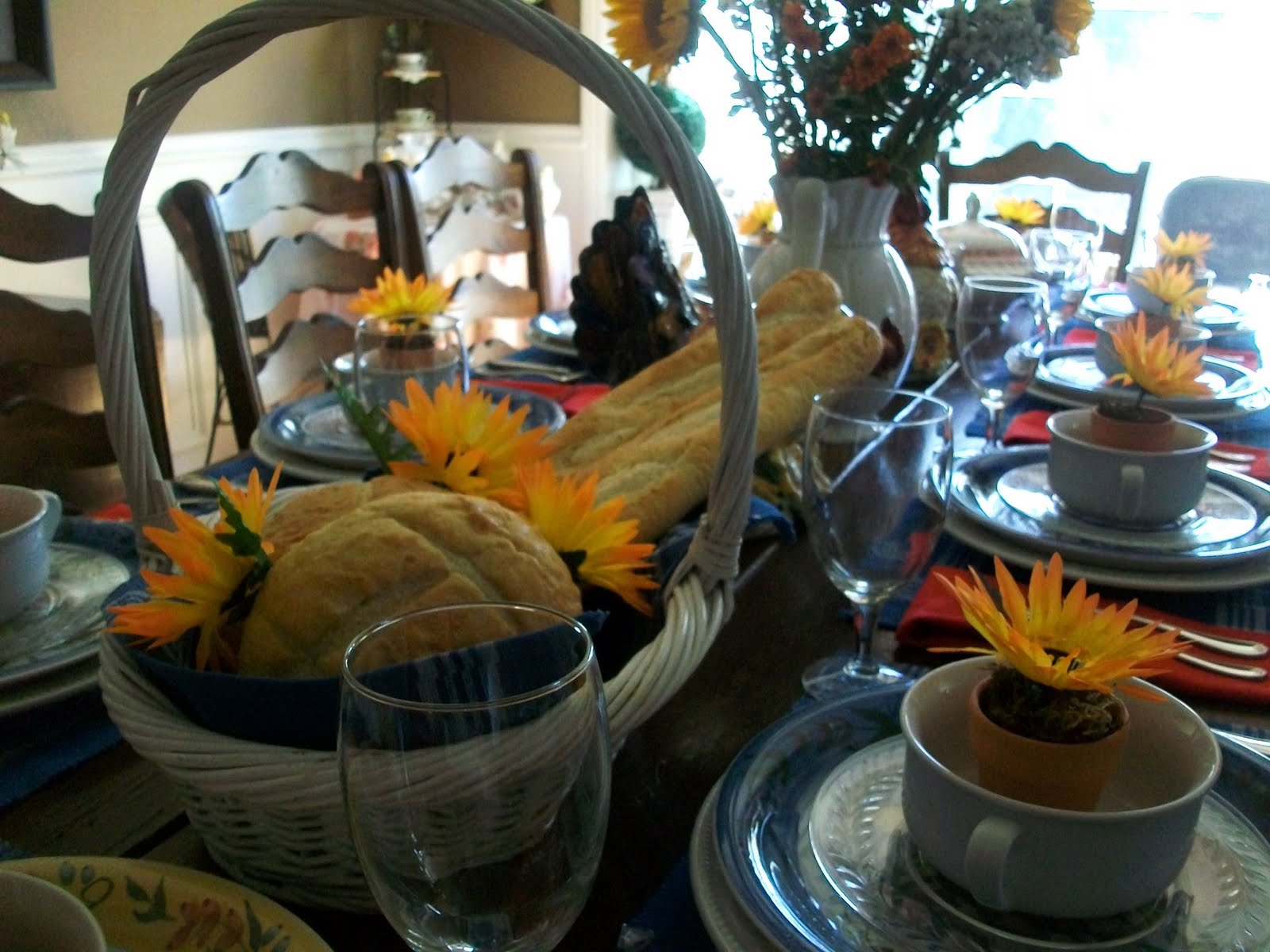 Lace and Ivy Cottage: Rooster Tablescape