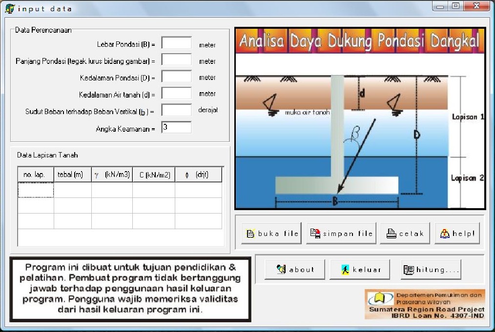 pangondian: DAYA DUKUNG PONDASI DANGKAL