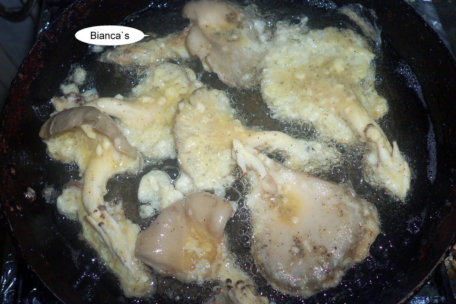 Ciuperci pleurotus pane ~ Bucataria din casa mea.