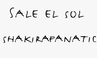 sale el sol: sale el sol font