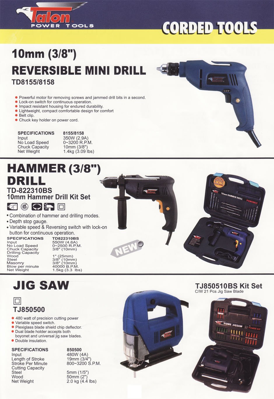 GASWARE TRADING (M) SDN BHD: Talon Power Tools