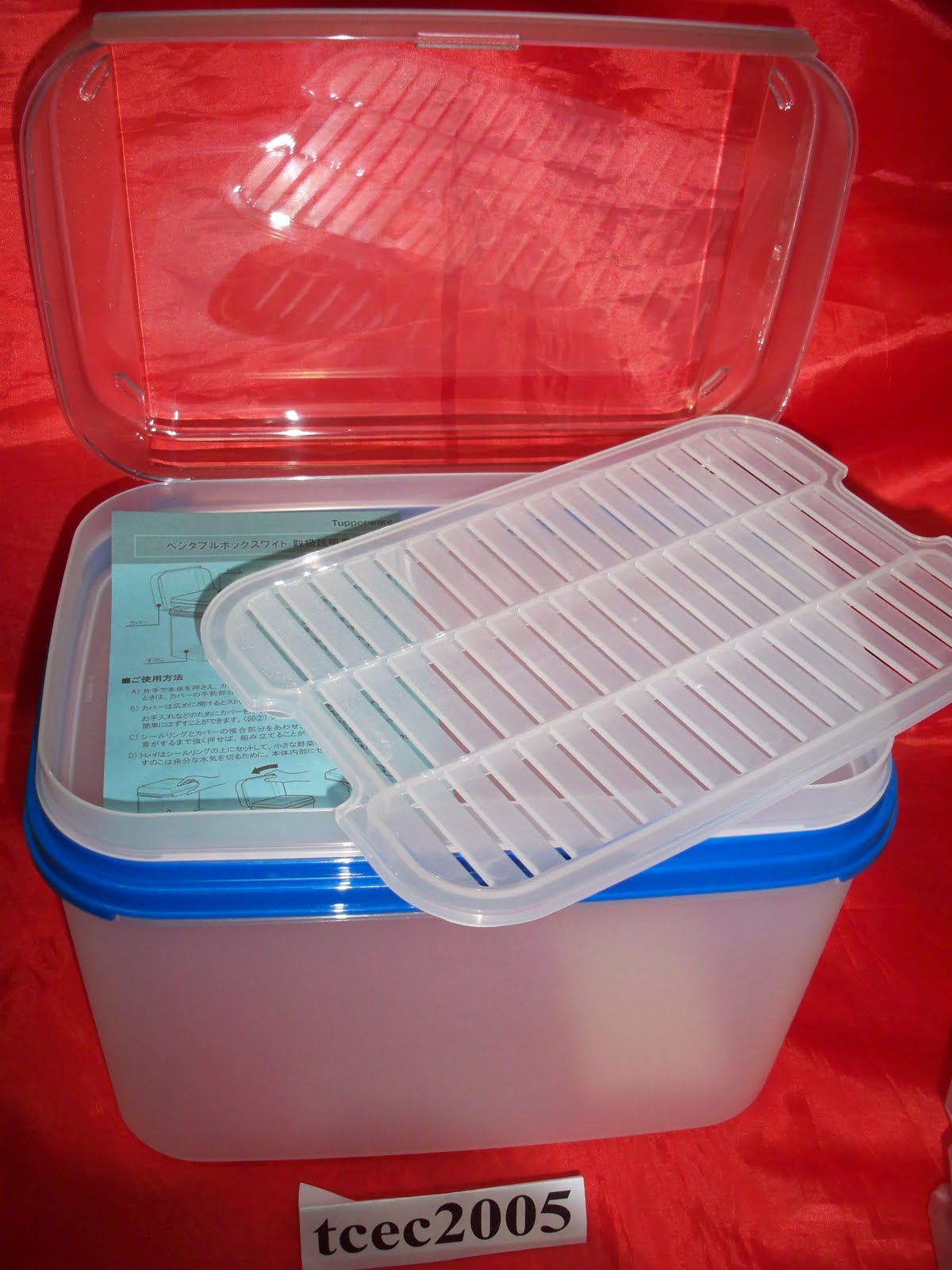 Simply Tupperwares: NEW TUPPERWARE EZY STORAGE KEEPER (CLEAR/BLUE) AND ...