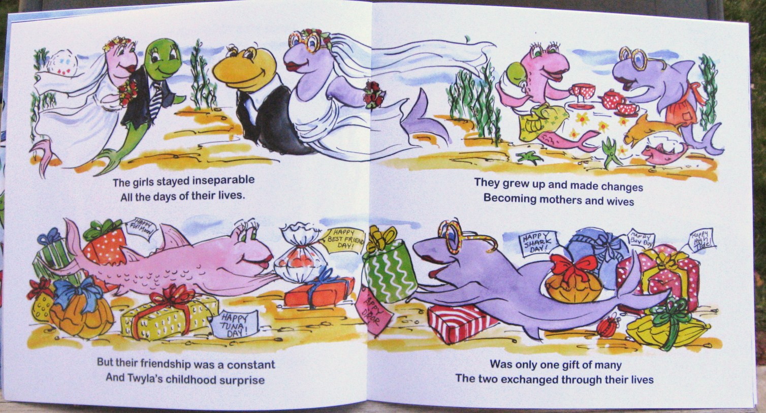 What the Day Brings. . .: "The Luna Tuna" illustrations are now a book!