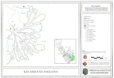 Panorama Kecamatan Anggana: PETA KECAMATAN ANGGANA