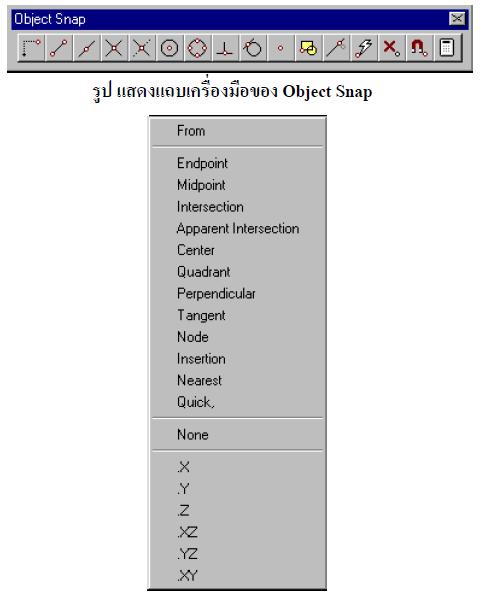 AutoCad Clubthailand: การสร้างวัตถุด้วยความแม่นยำ(Object Snap and ...