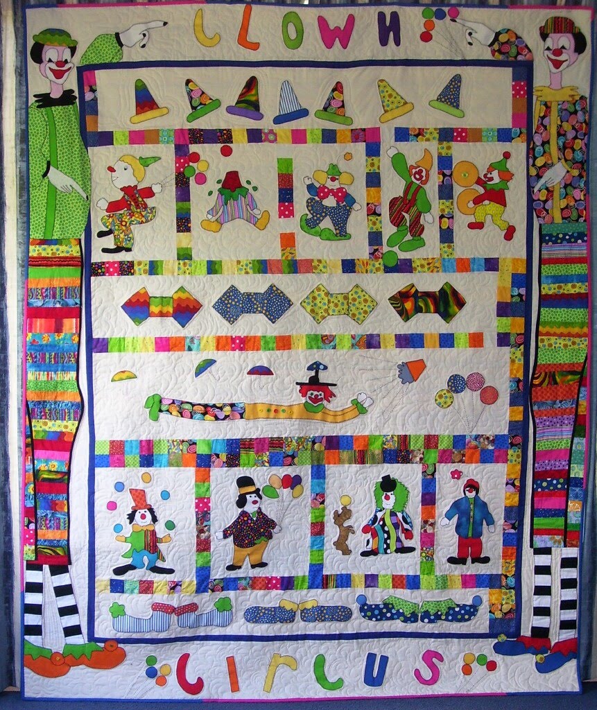 Kiwi Klippings: Clown Quilt