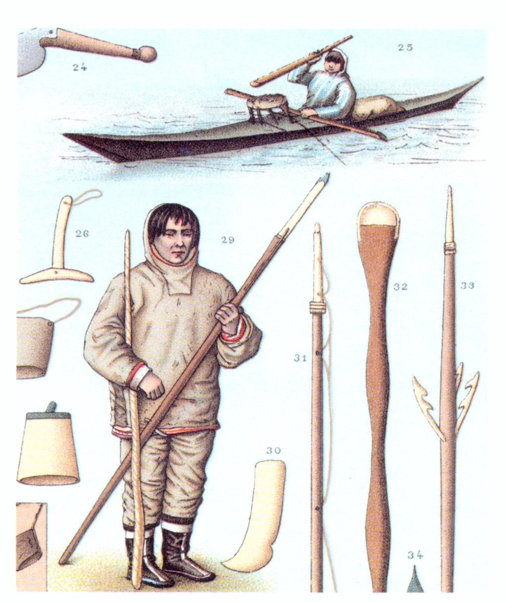 KUALA SKYLAB: AUGUST RACINET. COSTUMES. ESKIMOS. COSTUMES, WEAPONS FOR ...