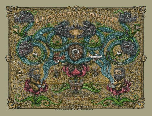 INSIDE THE ROCK POSTER FRAME BLOG: Marq Spusta Widespread Panic Poster
