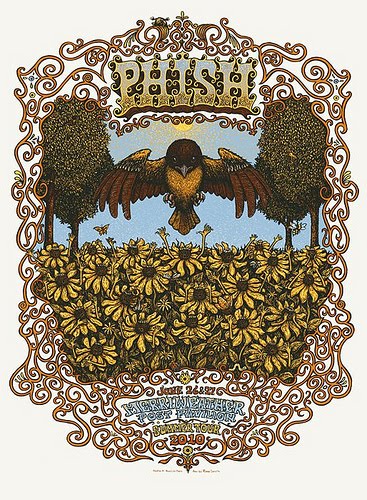 INSIDE THE ROCK POSTER FRAME BLOG: Marq Spusta Phish Columbia Poster