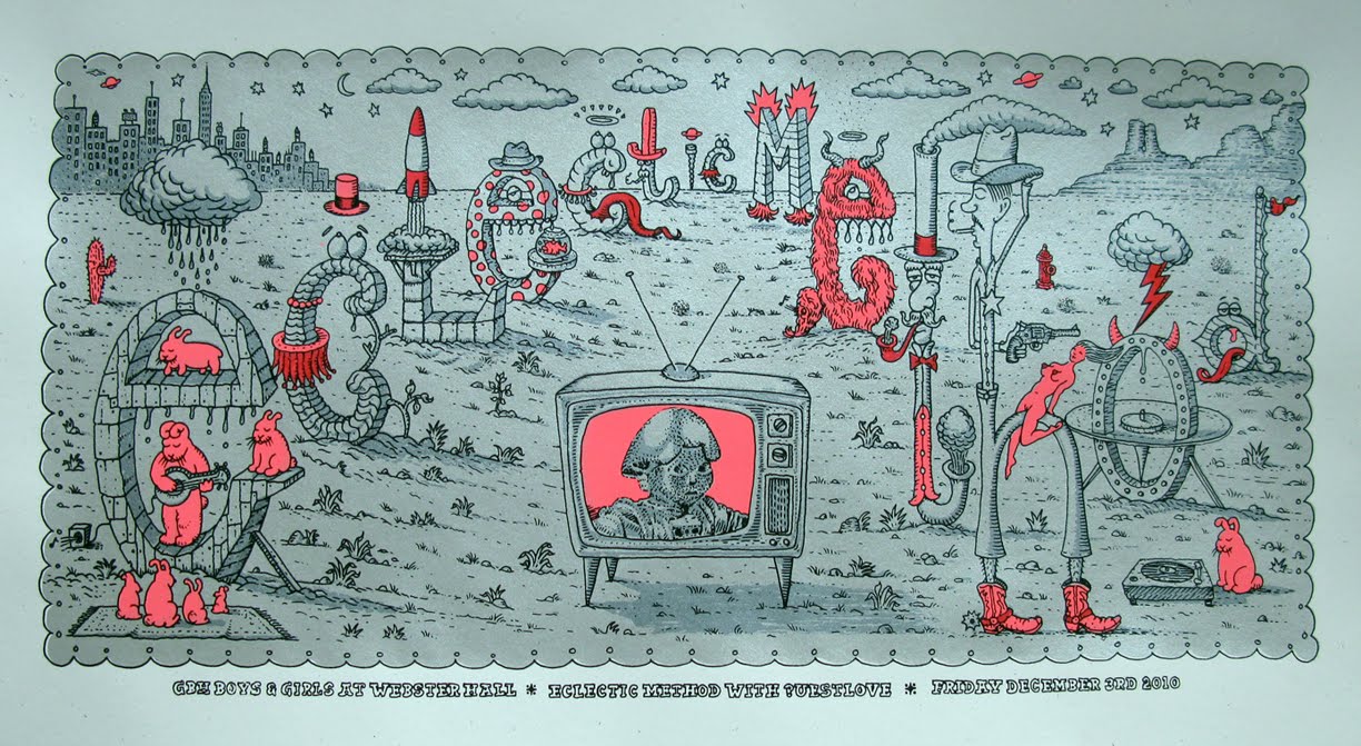 INSIDE THE ROCK POSTER FRAME BLOG: David Welker Eclectic Method and ...