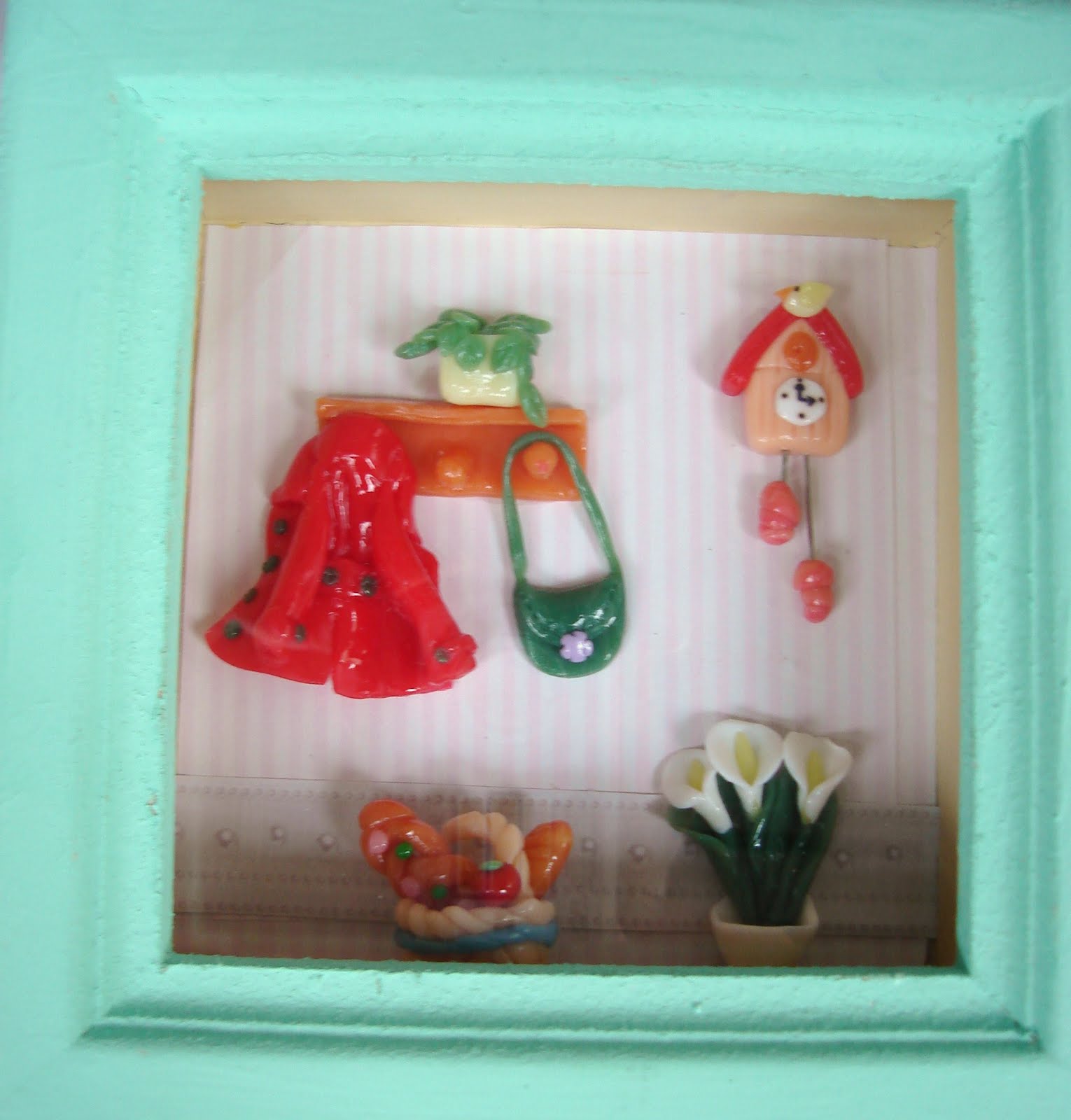 Feito Segundo a Arte: Novidades em biscuit - shadow box