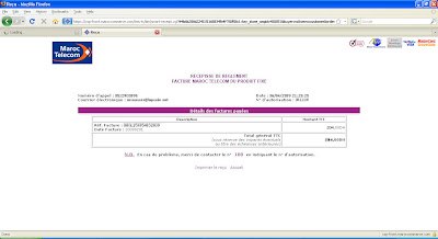 e-commerce Maroc: Test du paiement en ligne des factures Maroc Telecom