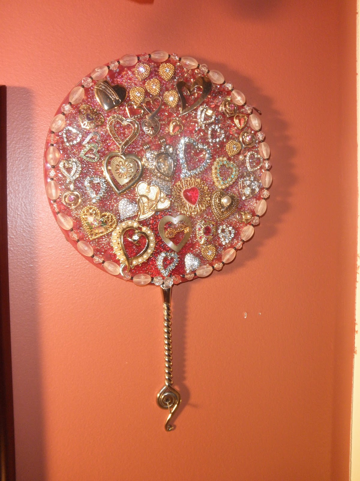 Peace,Love and Gratitude creativity project: Day 1 Heart Pin Mirror