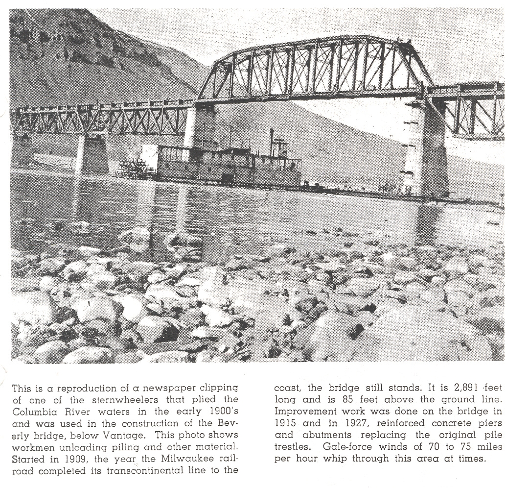 Big Bend Railroad History: Beverly Bridge Construction Photo