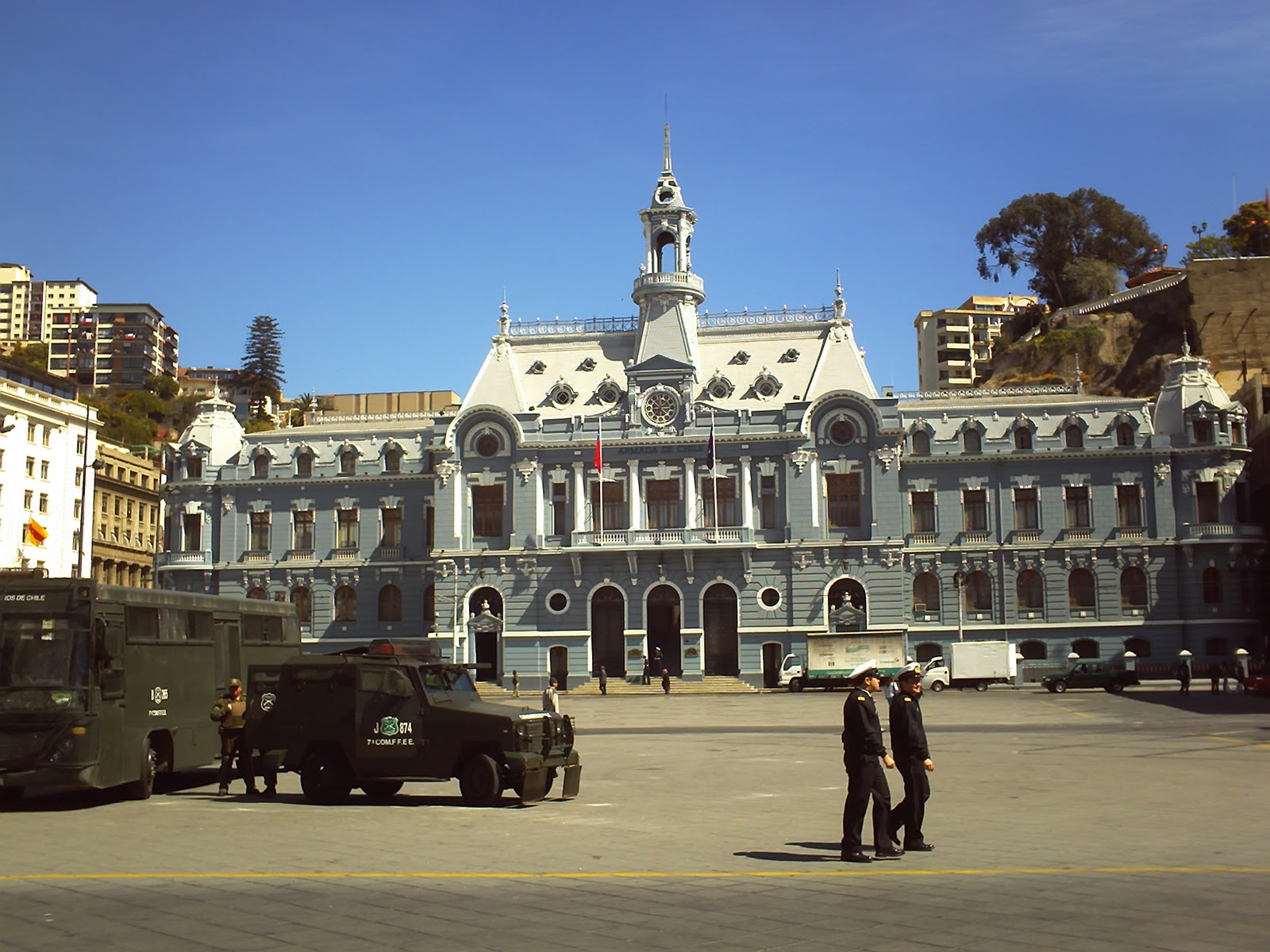 Valparaíso: Edificio de la armada de Chile