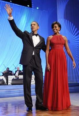 The House of Fabulous: Michelle Obama's Stunning Scarlet Dress