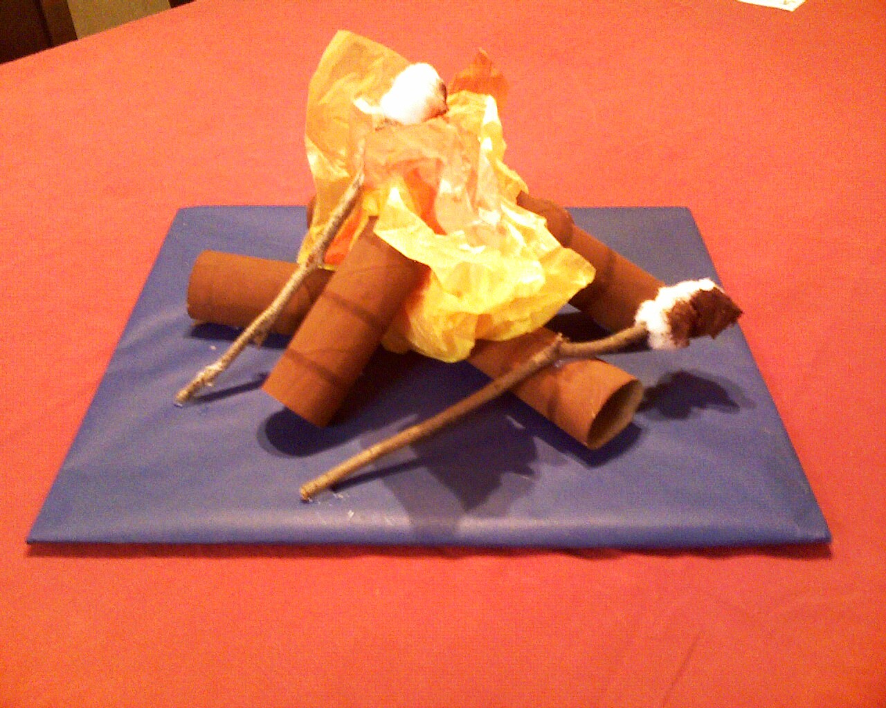 Do Something Creative {daily} Blue And Gold Banquet Campfire