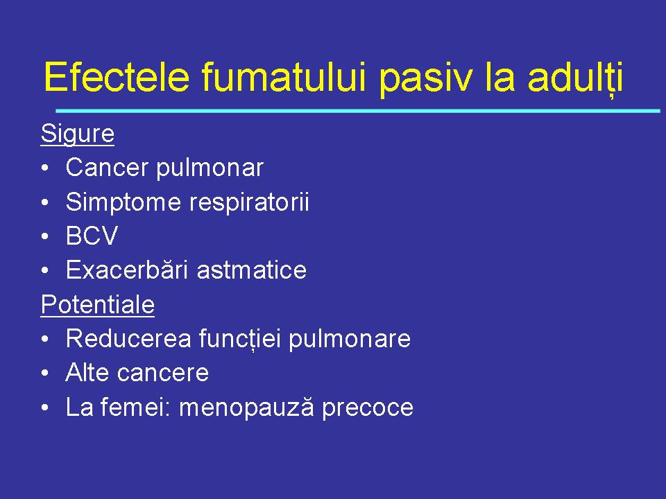 Lasa-te de fumat!: Fumatul pasiv şi sănătatea