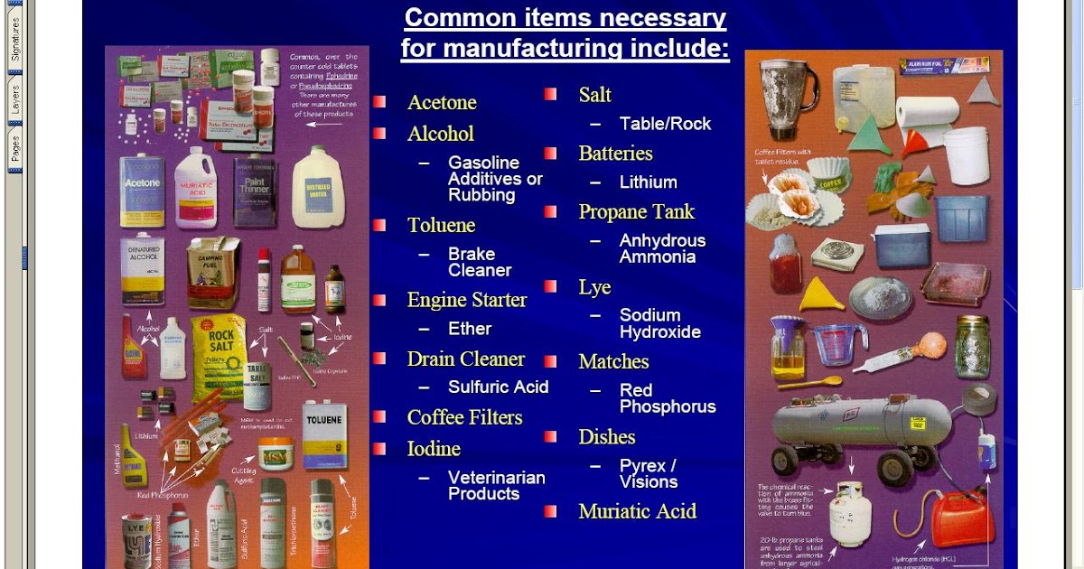 Viral guide: Methamphetamine production lab recognition reference materials