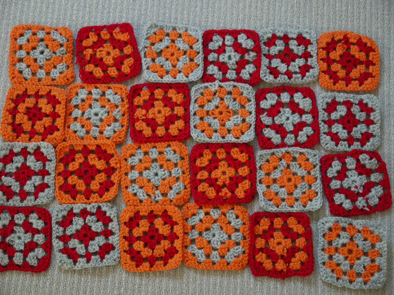 Indefinite Space: 169 Granny Squares = Fire & Brimstone